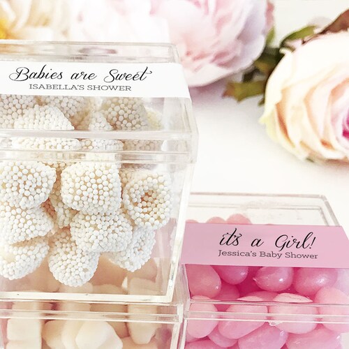Baby Shower Favor Boxes Girl Baby Shower Favor Candy Boxes for | Etsy