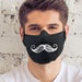 Mustache Face Mask Moustache Face Mask Funny Face Masks for | Etsy