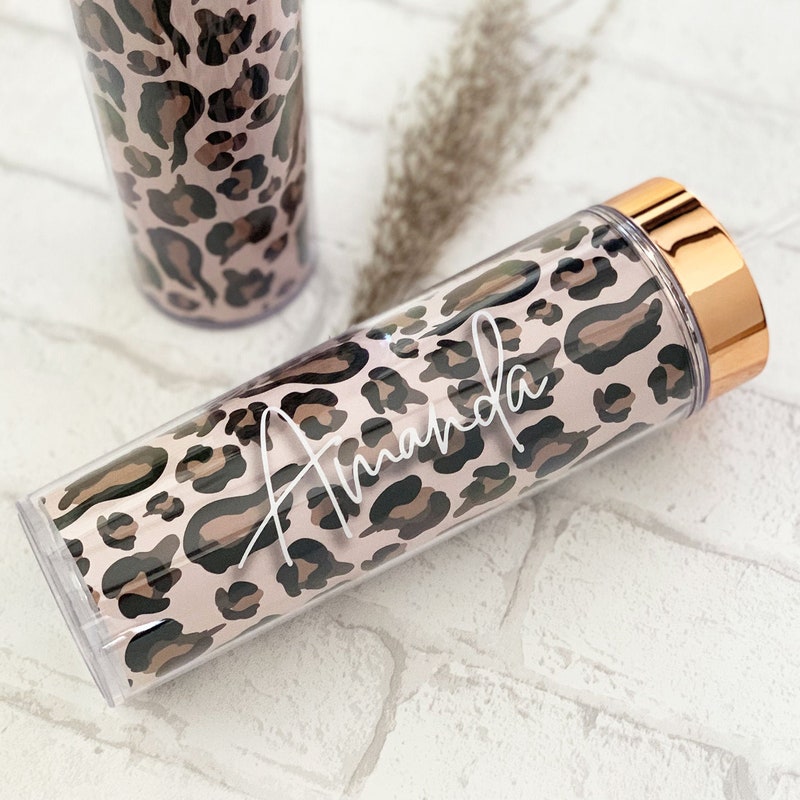 Leopard Print Tumbler - Etsy