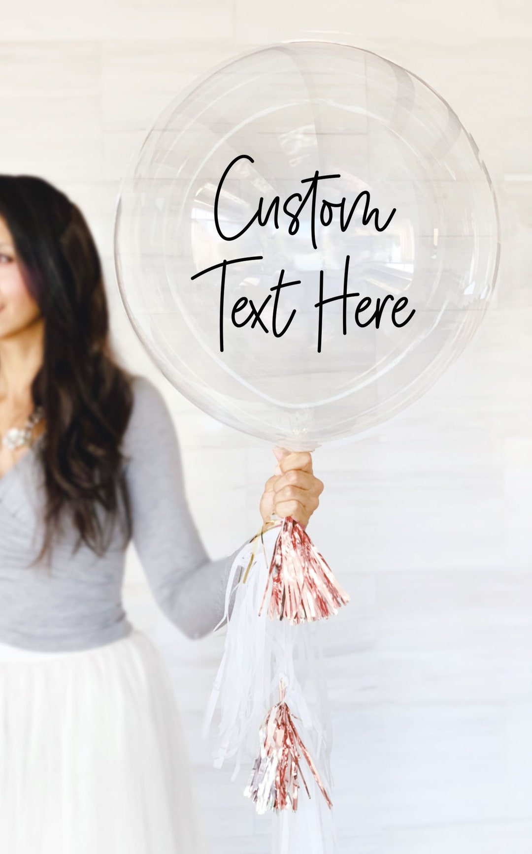 Custom Balloons Custom Balloon Decal Personalized Balloons Clear Round ...
