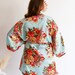 Floral Bride Robe Floral Print Robes Floral Bridesmaid Robe Set of You ...