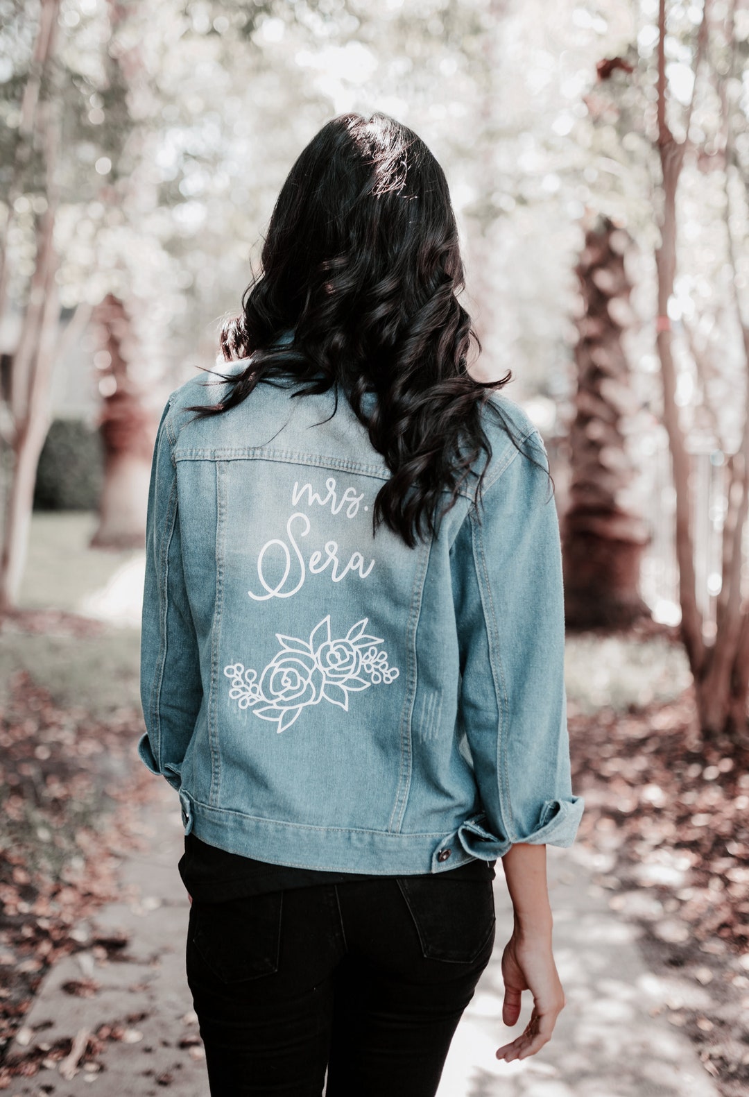 Bride Denim Jacket Personalized Custom Wedding Jacket Bride Jean Jacket ...