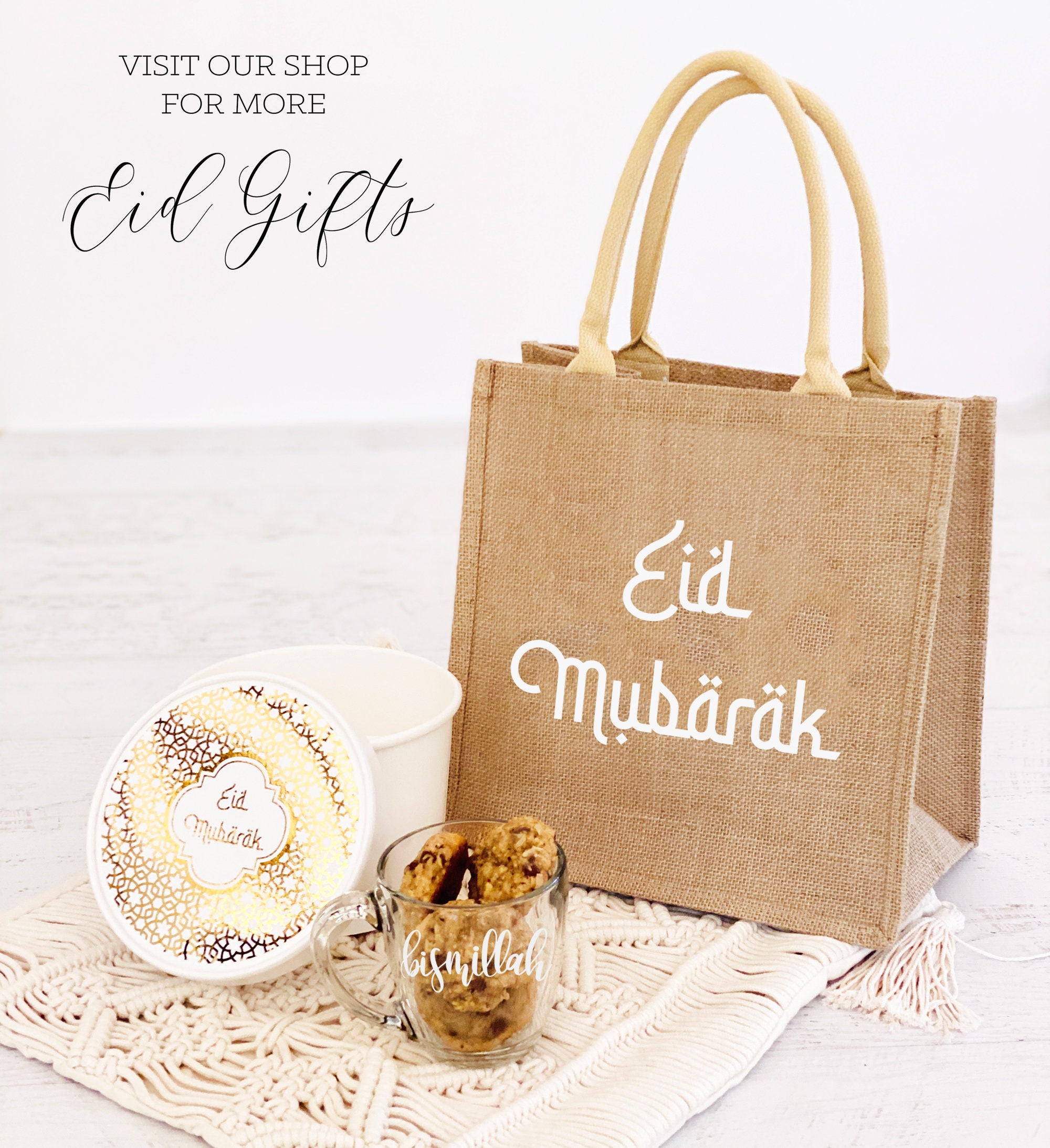 Eid Gift Bag Eid Mubarak Bag Eid Gifts for Women Eid Tote Bag | Etsy