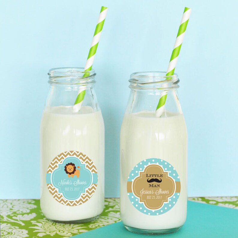 Personalized Baby Shower Labels for Milk Bottles | Etsy