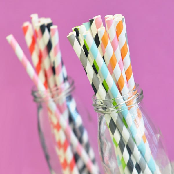 Striped Straws - Etsy