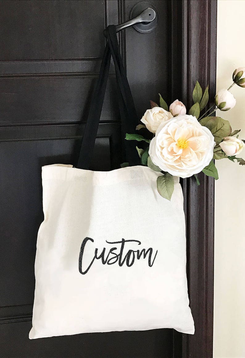 Custom Tote Bags Personalized Tote Bags for Bridesmaid Tote | Etsy