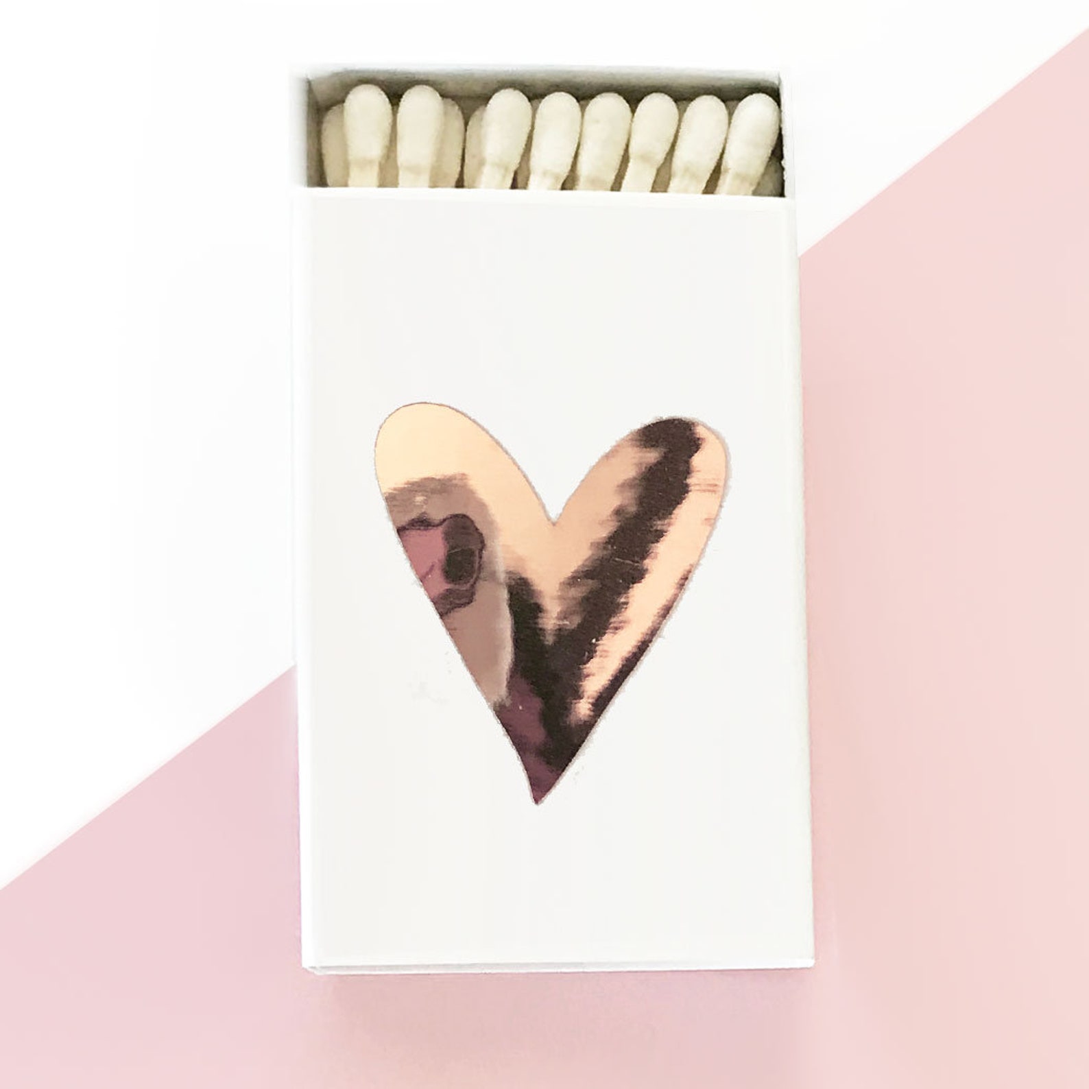 Wedding Matches Heart Matches Cute Matches Silver Gold Rose - Etsy