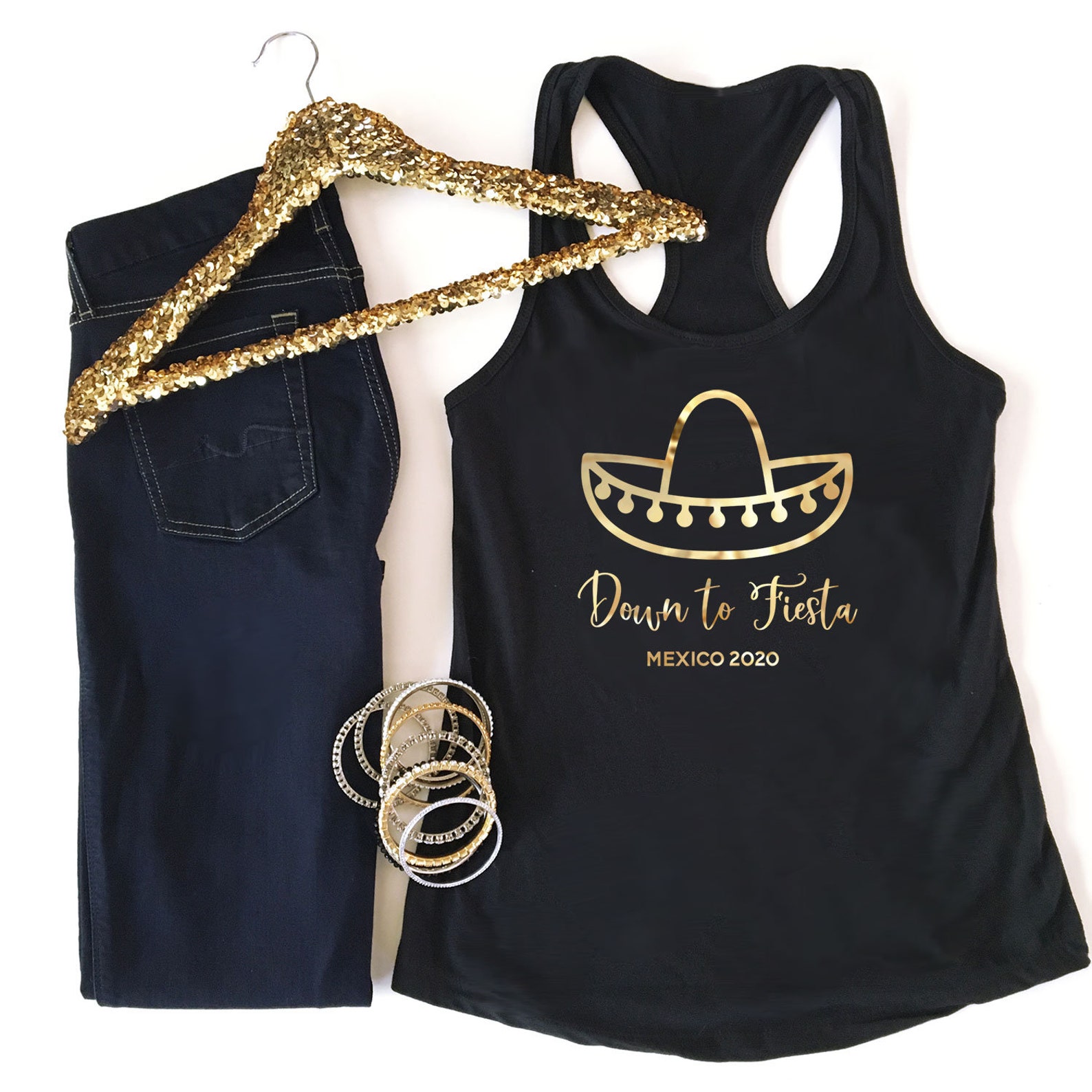 Fiesta Bachelorette Shirt Tanks Down to Fiesta Tank Tops - Etsy