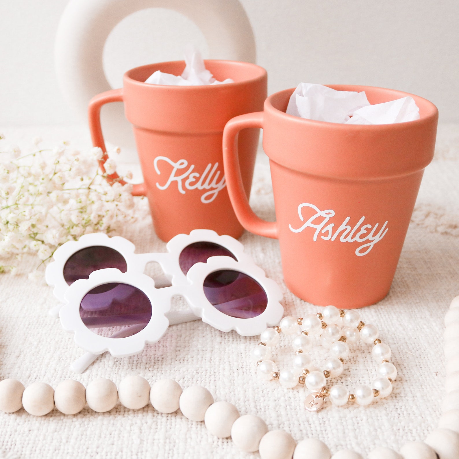 Coffee Mug Personalized Flower Pot Mug for Women Pottery Plant - Etsy