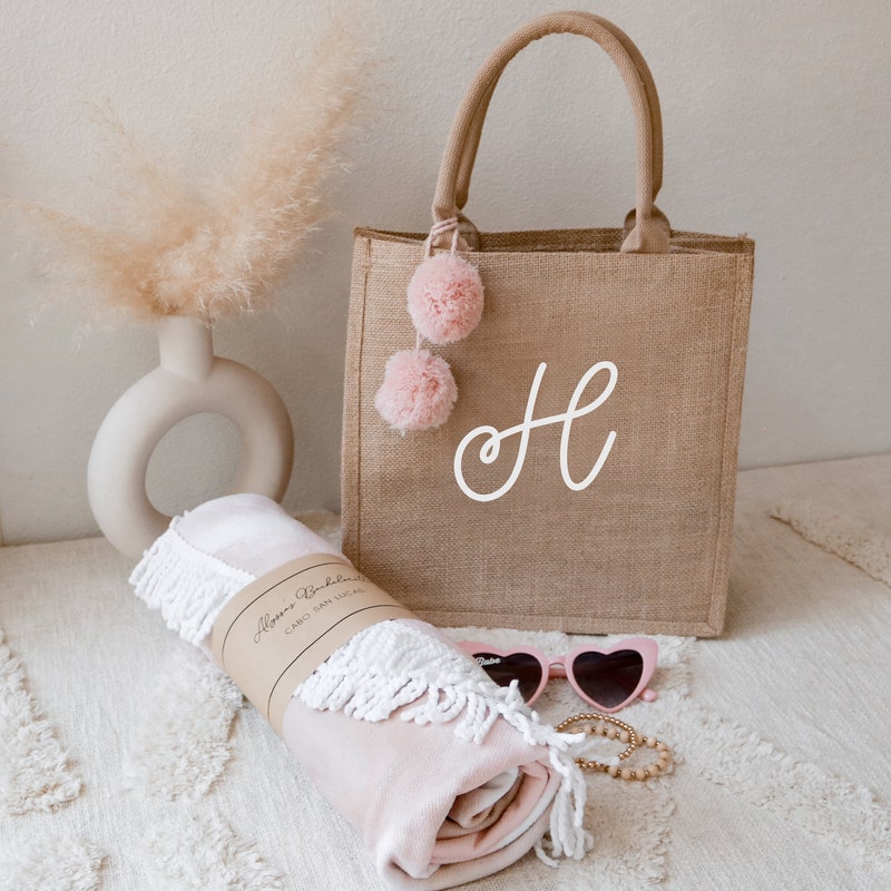 Initial Tote Bag - Etsy