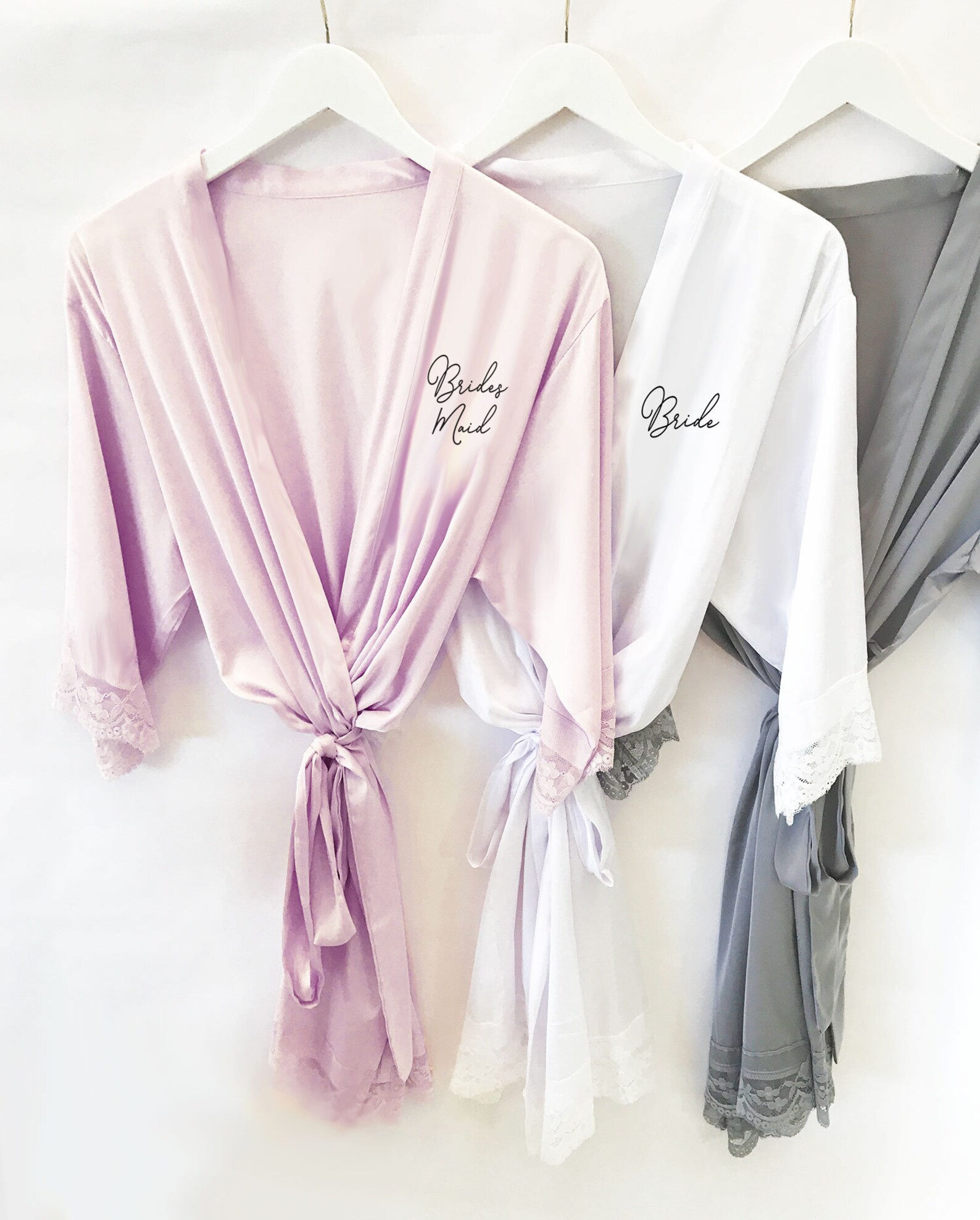 Lace Bridesmaid Robes Maid of Honor Robe Bridal Robes Bridal - Etsy