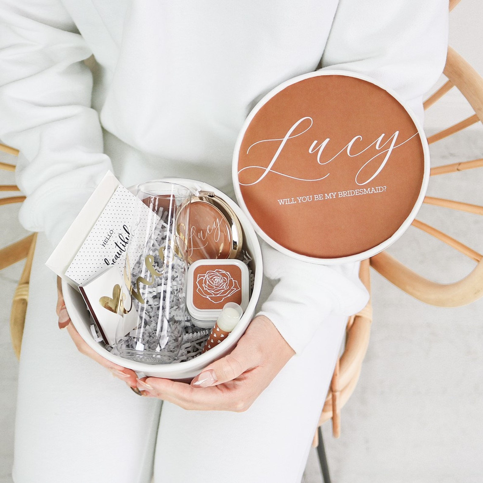 Coral Bridesmaid Proposal Gift Box Coral Bridesmaid Gift Box - Etsy