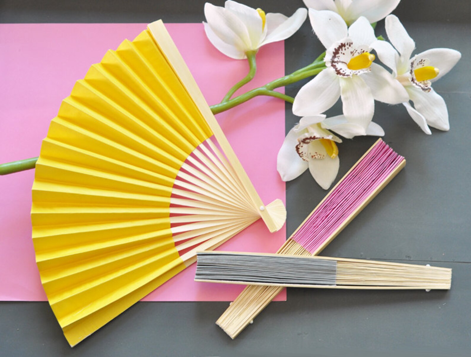 Paper Fan Hand Fan Wedding Fans Paper Hand Fan Paper Wedding Fan Beach ...