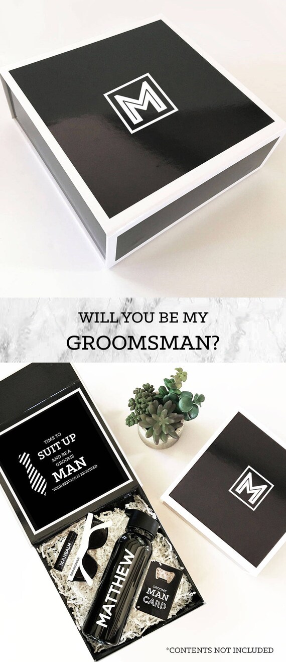 Groomsmen Gift Box Groomsmen Proposal Will You Be My Groomsman Box ...