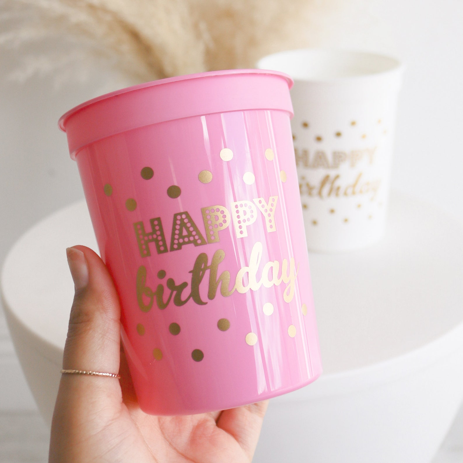 Happy Birthday Cups Birthday Party Decorations Birthday Cups - Etsy