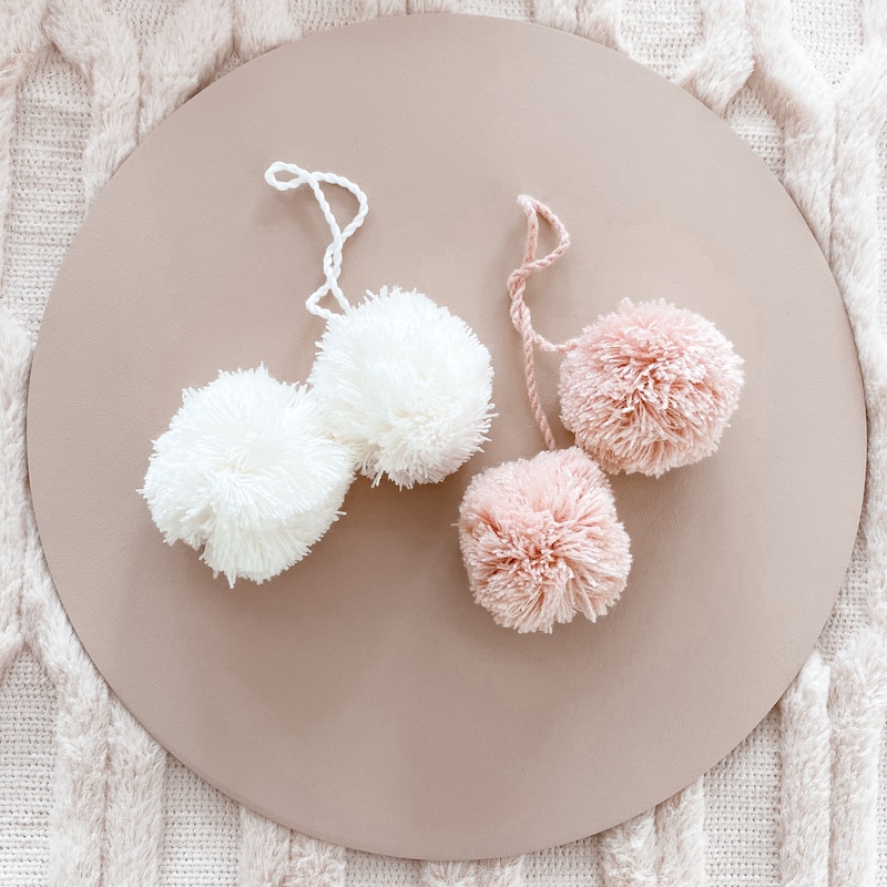Pink Pom Poms - Etsy