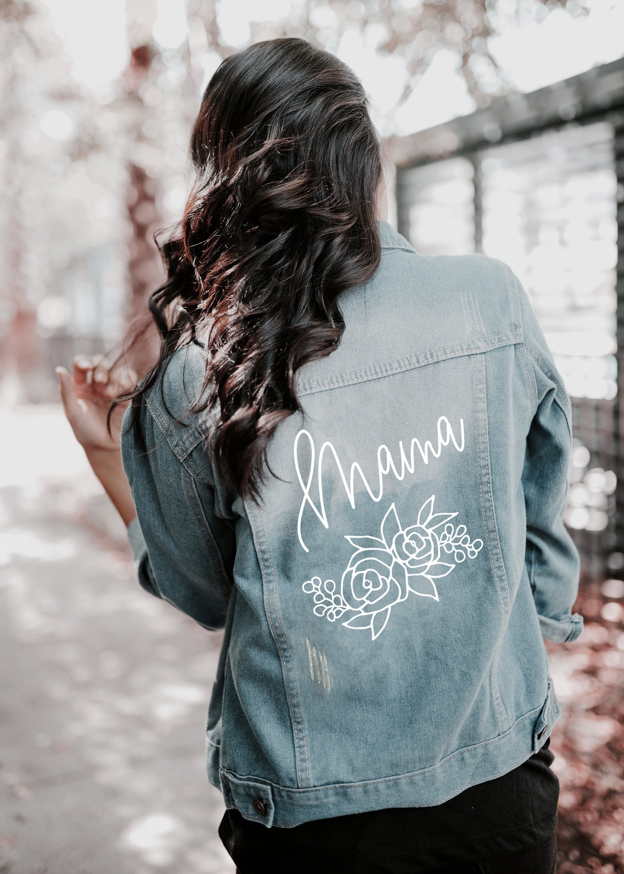 MAMA Jacket Mom Jean Jacket Mama Denim Jacket New Mom Gift - Etsy Hong Kong