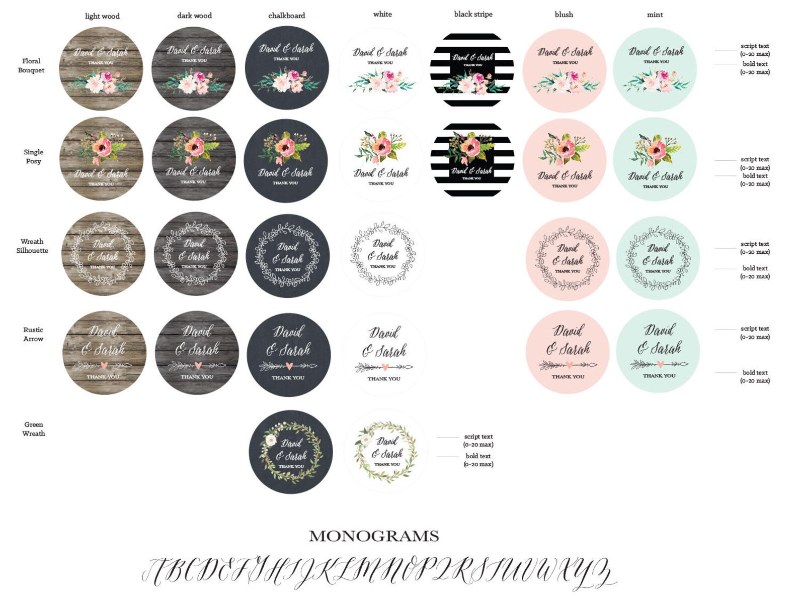 Wedding Favor Labels Wedding Stickers Wedding Favor - Etsy