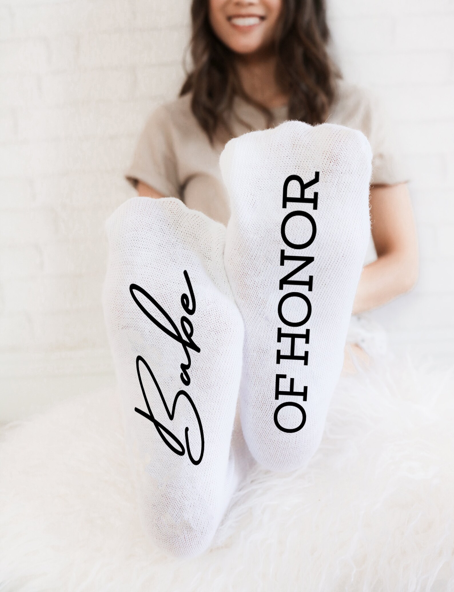 Maid of Honor Socks Babe of Honor Maid of Honor Gift Ideas - Etsy