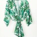 Palm Leaf Bridal Robe Palm Leaf Bridesmaid Robes Beach Bridesmaid Gift ...