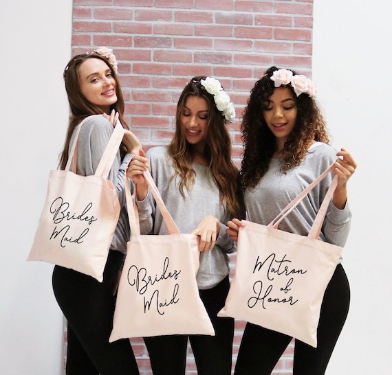 Bridesmaid Tote Bag Bridesmaid Gift Bag Bridesmaid Bags | Etsy