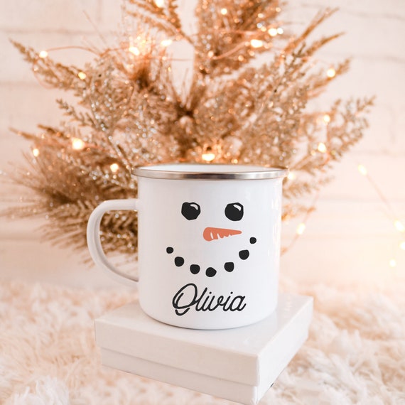 Snowman Mug Personalized Mug Camper Mug Holiday Mug Winter Gifts for ...