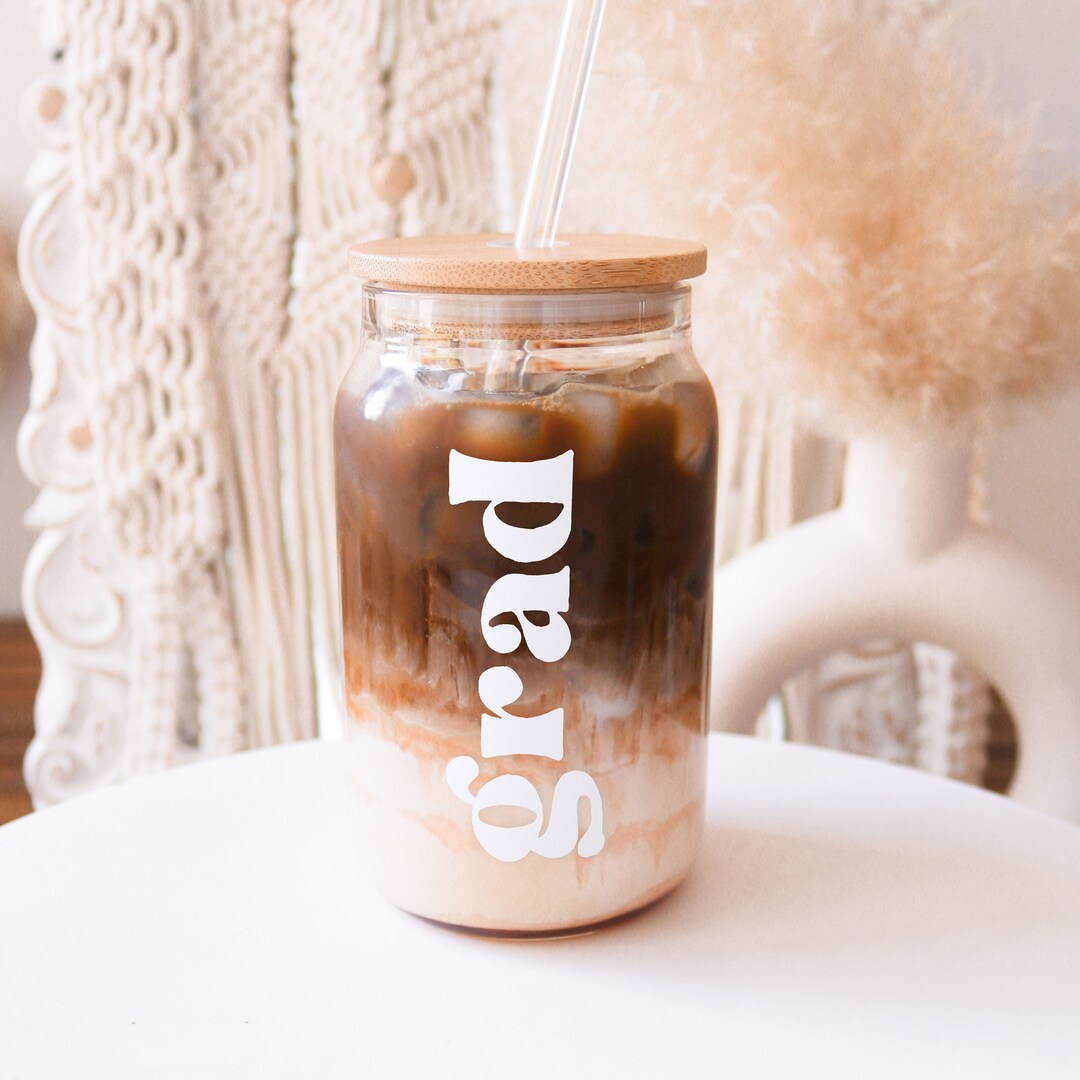 Grad Coffee Cup | Graduation Gift Idea | Custom Grad Coffee Glass ...