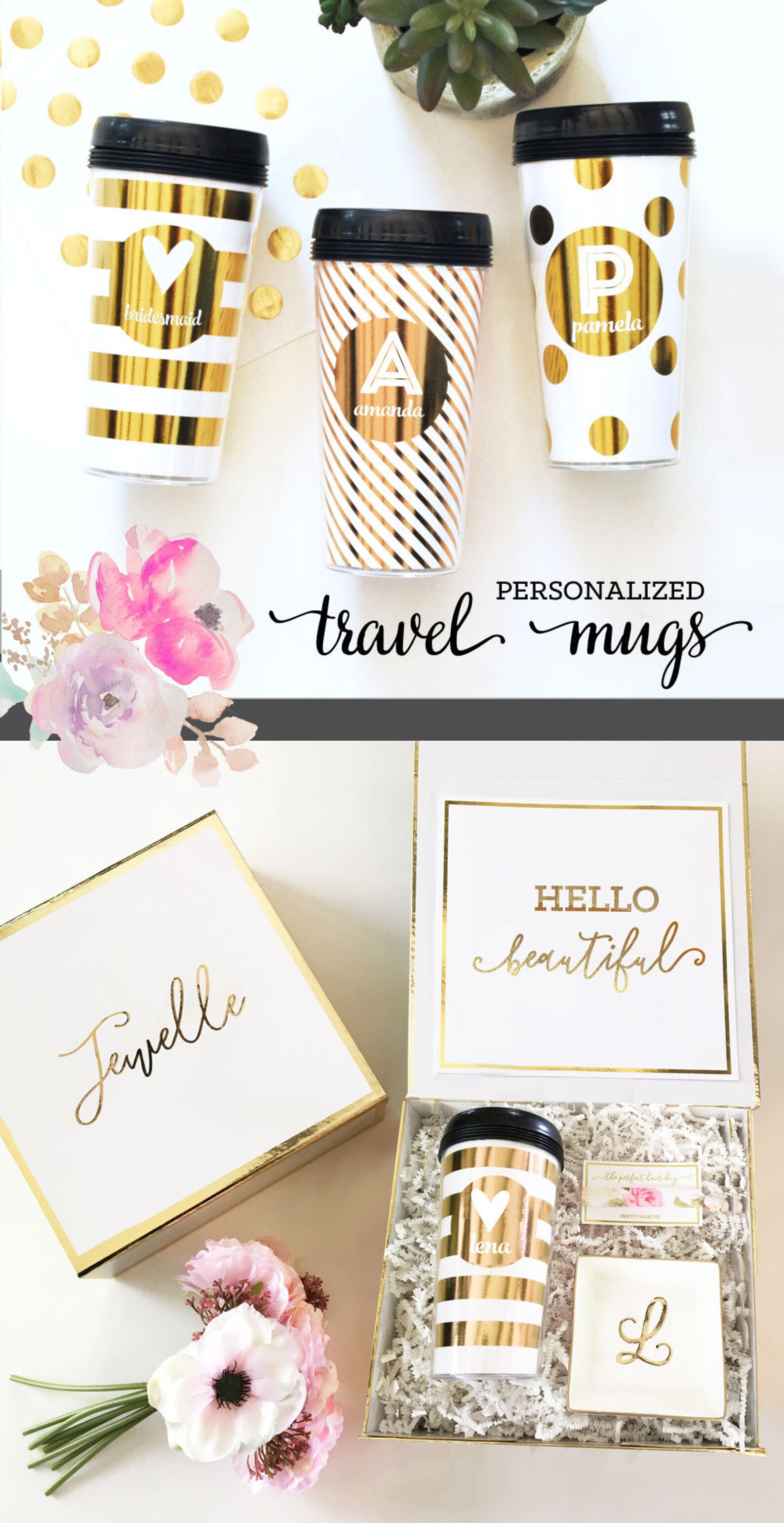 Travel Gifts for Women Custom Travel Mug Travel Tumbler Coffee - Etsy