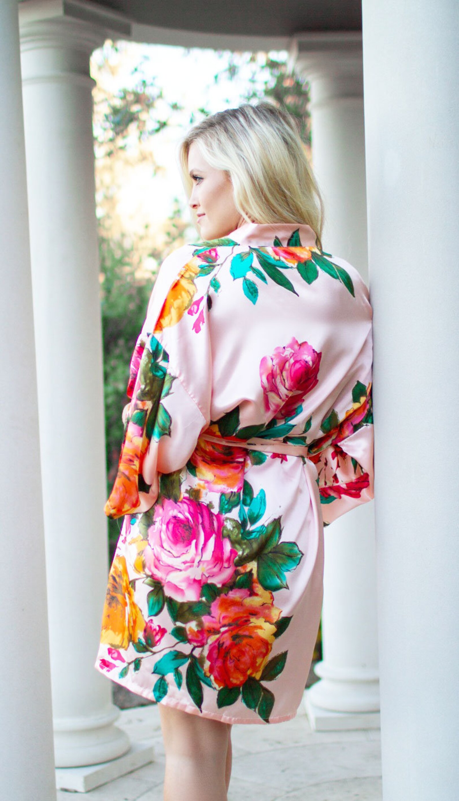 Floral Bridesmaid Robes Wedding Day Robes Bridal Party Robes Floral ...