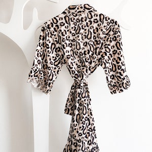 Leopard Robes for Girls Leopard Print Flower Girl Robes Flower Girl ...