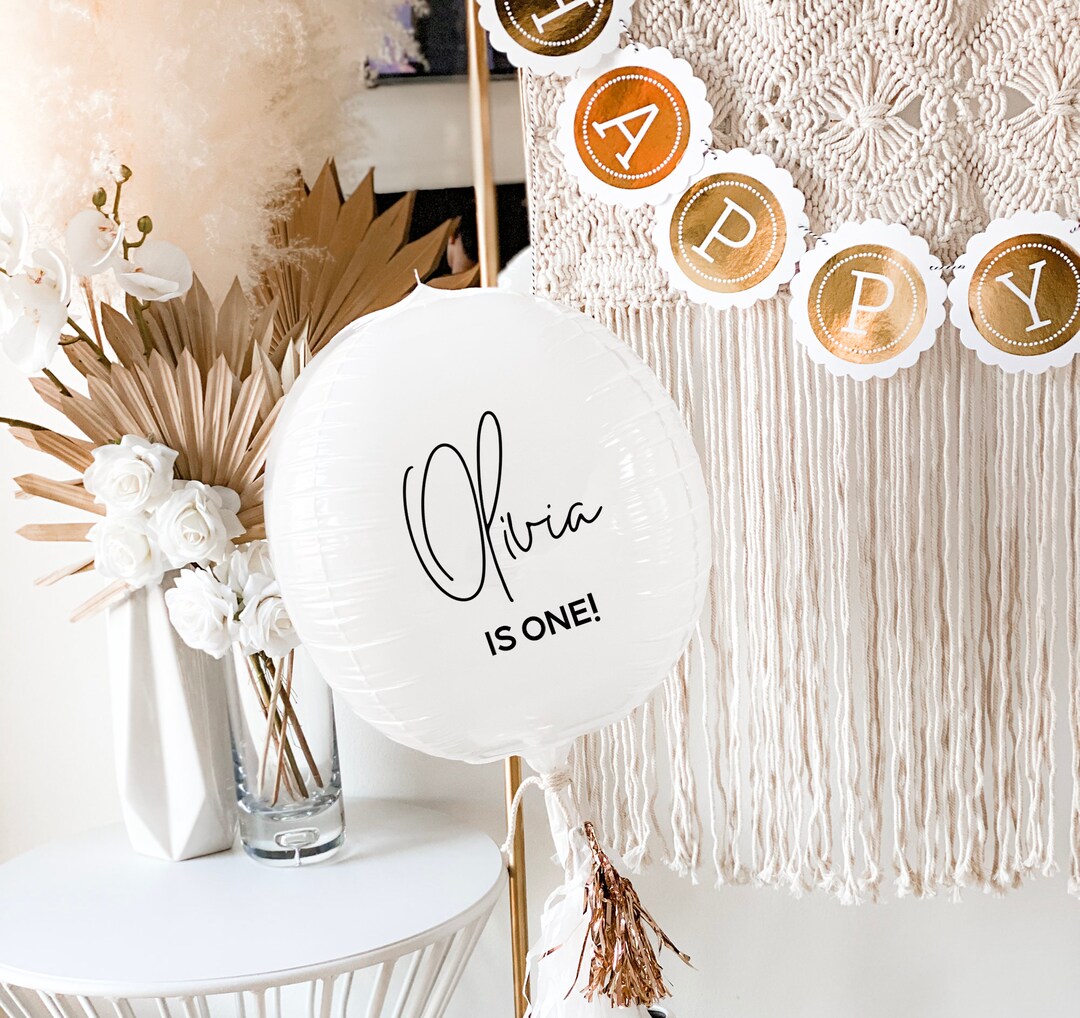 Custom 1st Birthday Balloon Personalized Birthday Balloons - Etsy