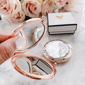 Bride Mirror Compacts - Mrs. Gifts Gem Compact Mirrors - Bridal Shower ...
