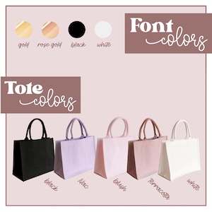 Lilac Gift Bag Lilac Tote Bag Personalized Custom Canvas Bags ...