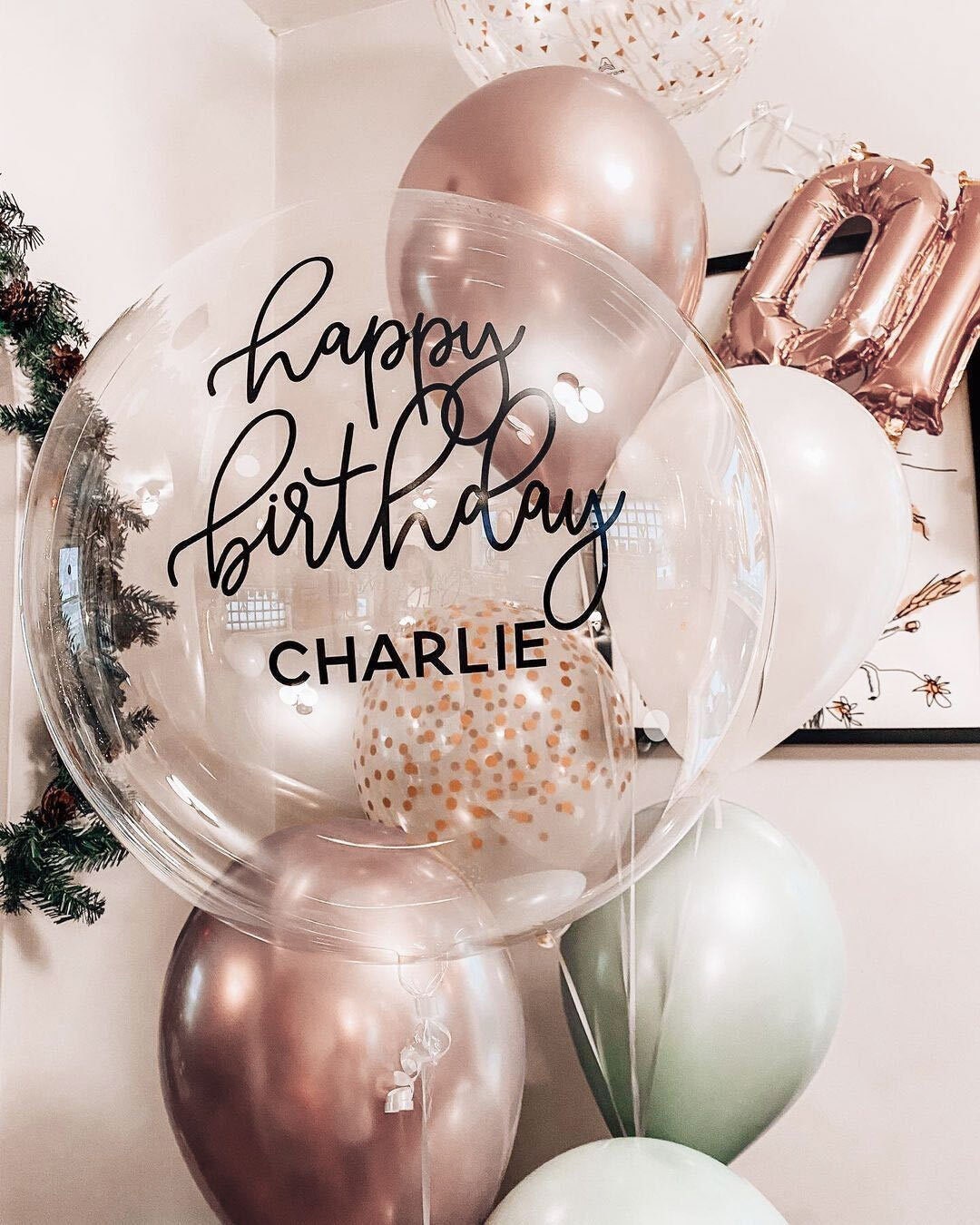 Birthday Balloon With Custom Name | Birthday Party Decor | Custom ...