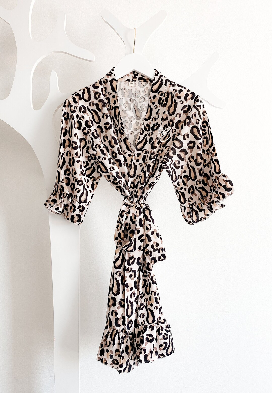 Leopard Robes for Girls Leopard Print Flower Girl Robes Flower Girl ...