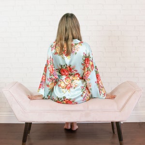 Floral Bride Robe Floral Print Robes Floral Bridesmaid Robe Set of You ...