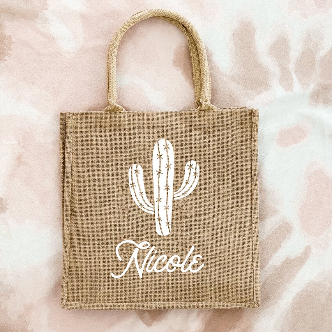 Desert Cactus Tote Bag Personalized Cactus Bags for - Etsy