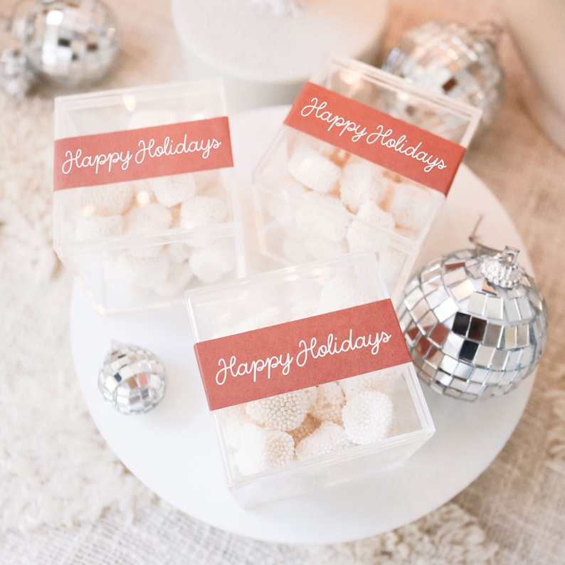 Holiday Party Favor Boxes Christmas Party Favors Holiday - Etsy