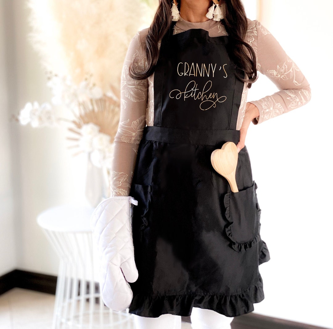 Grannys Kitchen Apron Grandma Aprons Grandmother T Etsy