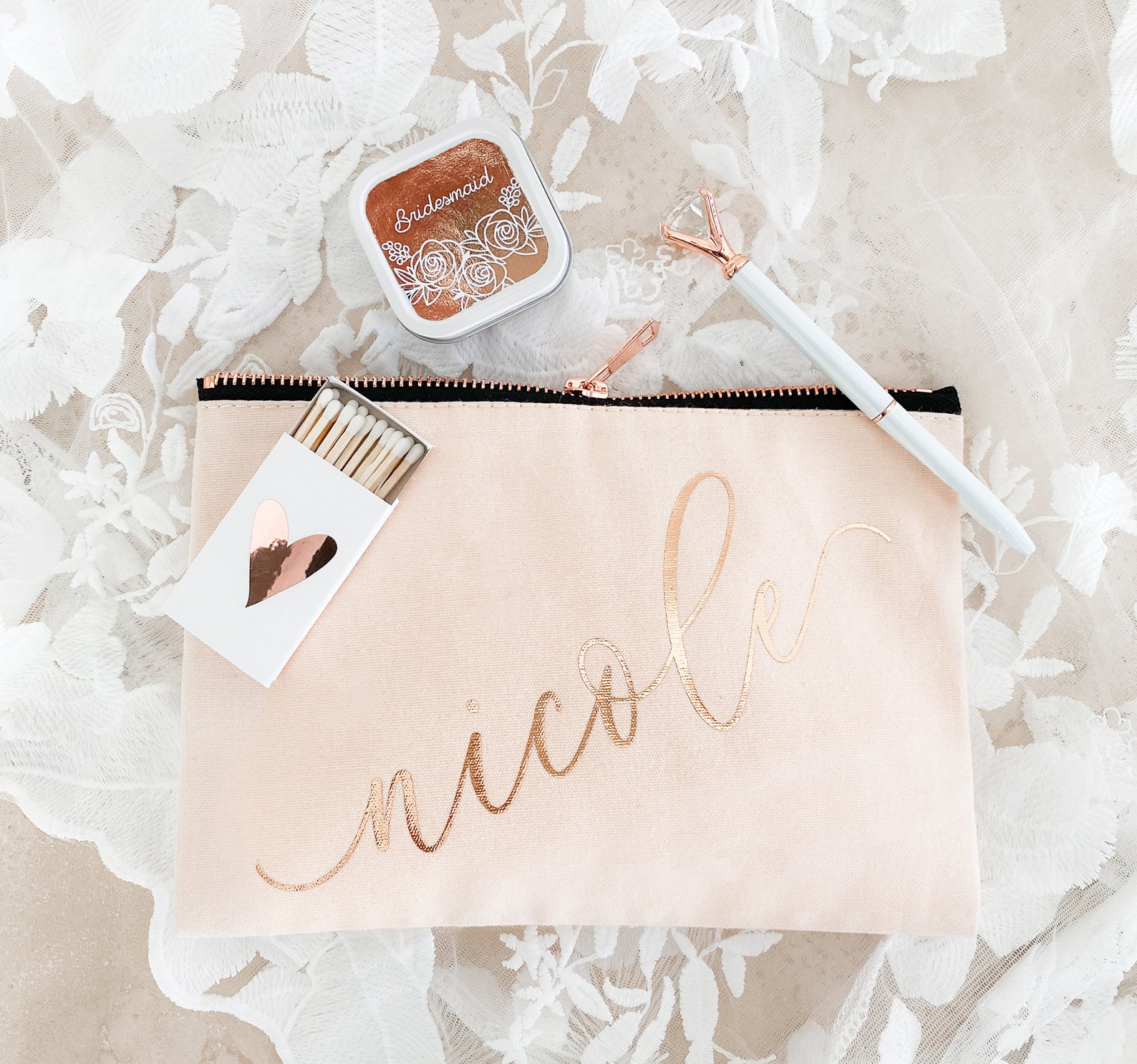 Wedding Matches Heart Matches Cute Matches Silver Gold Rose - Etsy