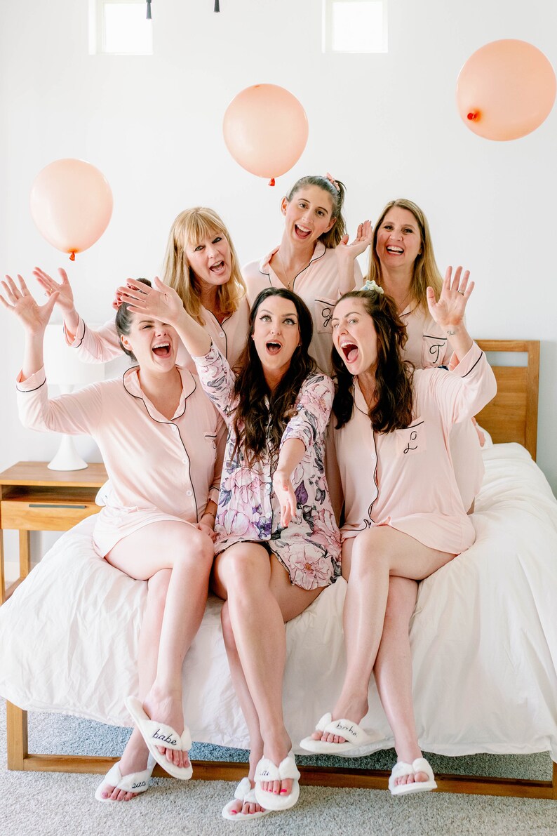 Pink Pajama Shirts for Women Sleep Shirts Monogram Pajamas for - Etsy