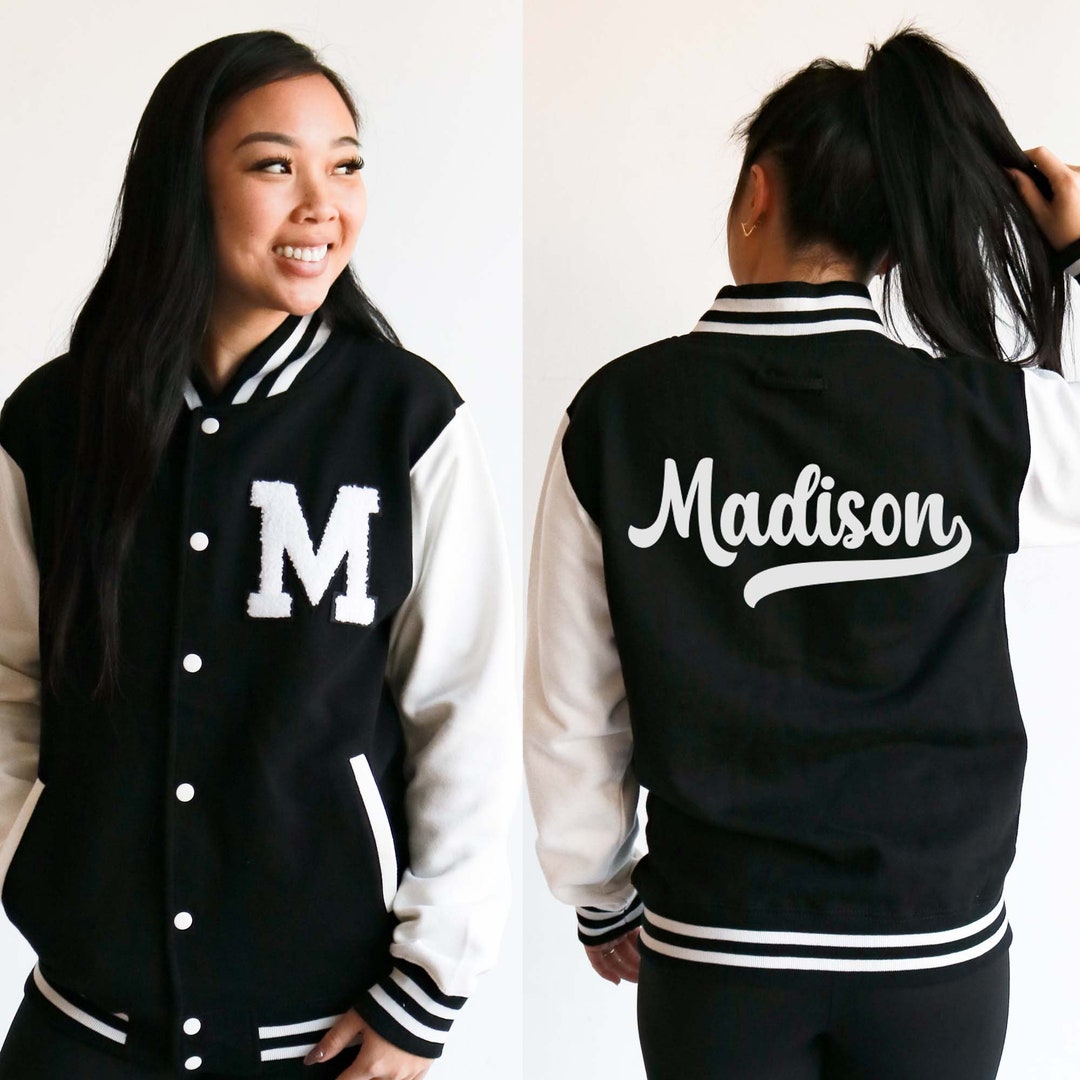 Monogram Bridesmaid Jackets W/ Initial Patch Bridesmaid Gift Ideas ...