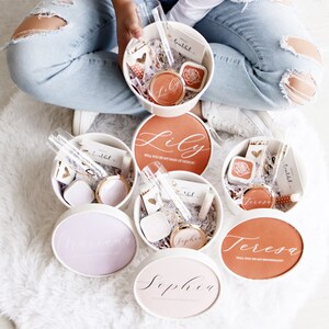 Coral Bridesmaid Proposal Gift Box Coral Bridesmaid Gift Box Coral ...