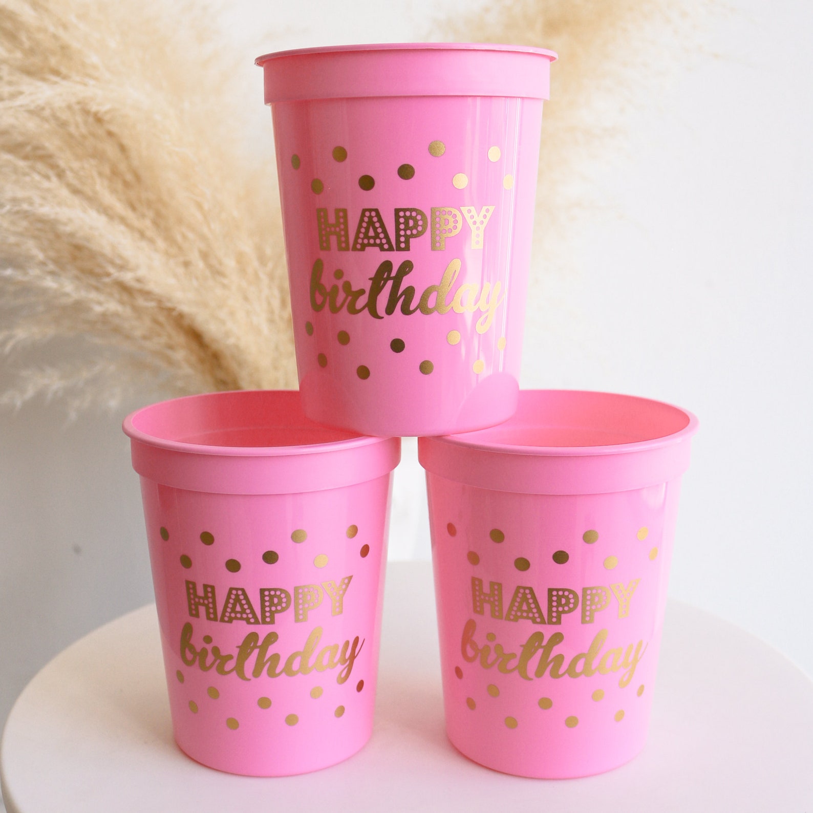 Happy Birthday Cups Birthday Party Decorations Birthday Cups - Etsy