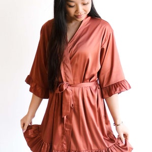 Custom Ruffle Robe - Bridesmaid Wedding Robes - Matching Bridal Party ...