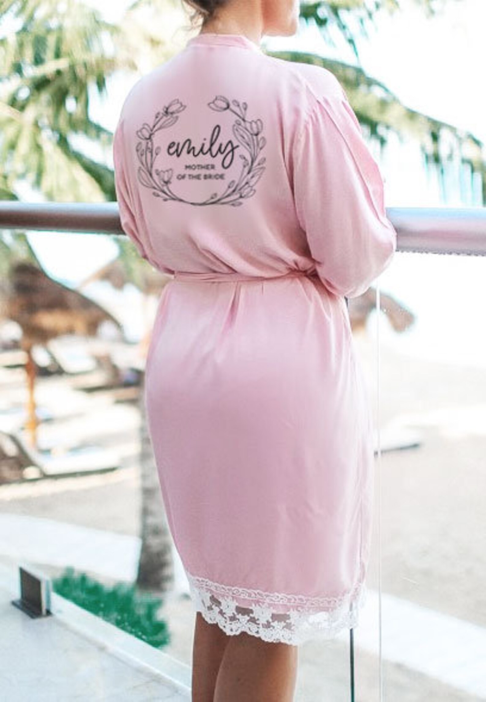 Bride Robe Personalized Bride Robe Cotton Personalized Bride - Etsy