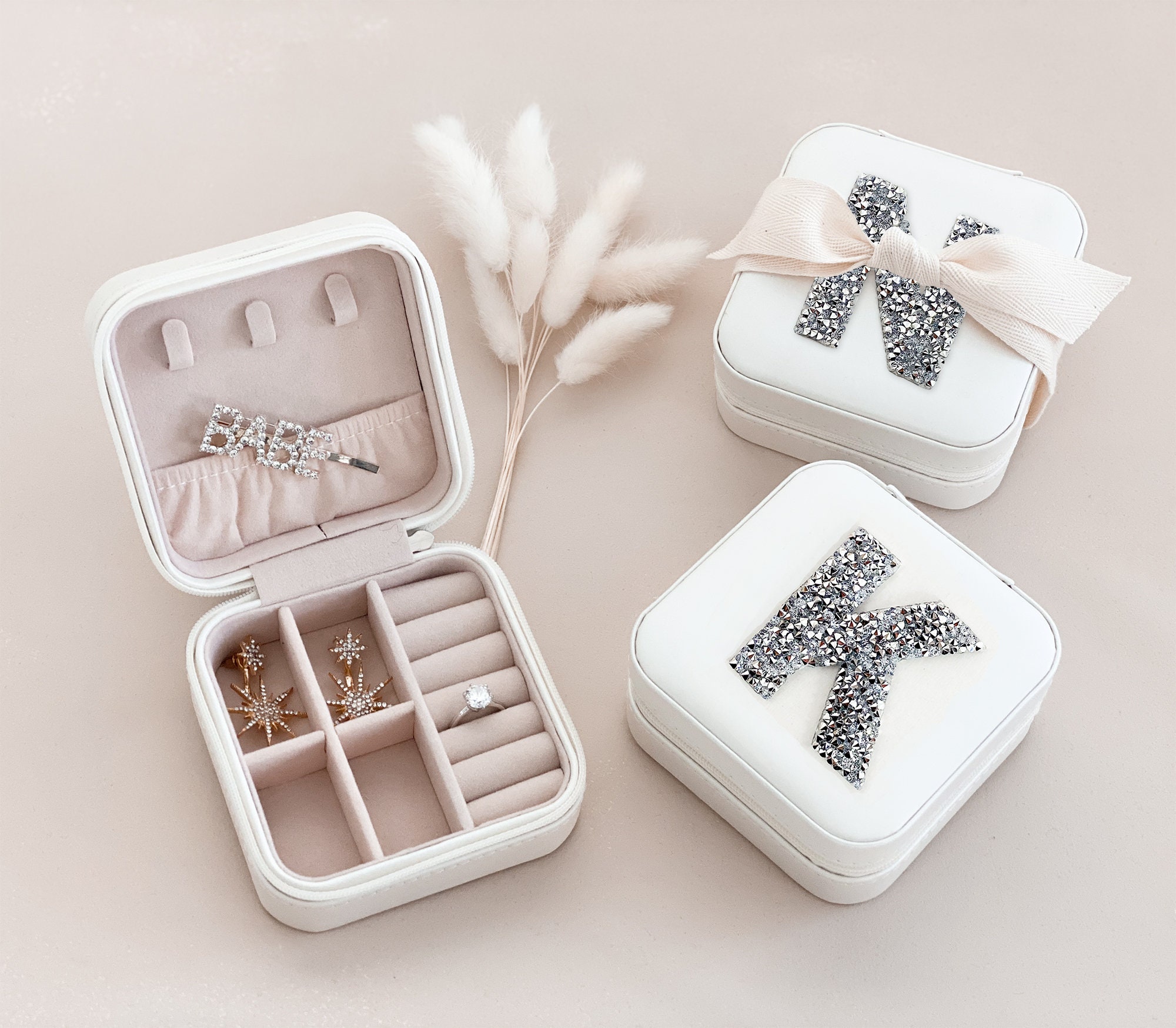 Monogram Jewelry Box Personalized Gift for Women Friends Teen | Etsy