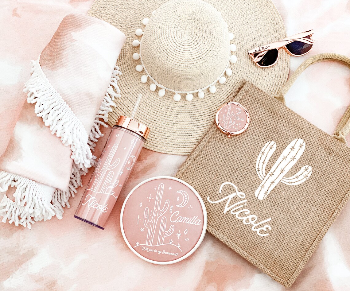 Desert Cactus Tote Bag Personalized Cactus Bags for - Etsy