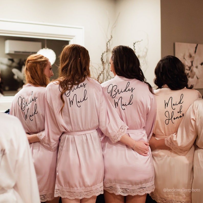 Rose Gold Bridesmaid Robes Champagne Bridesmaid Robes - Etsy