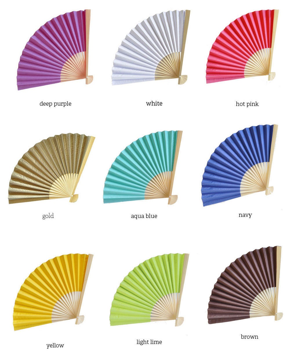 Paper Fan Hand Fan Wedding Fans Paper Hand Fan Paper Wedding | Etsy